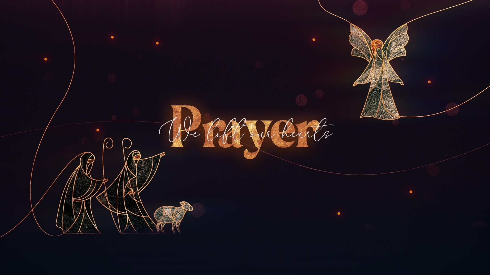 Christmas Figures Prayer | Motion Video Background