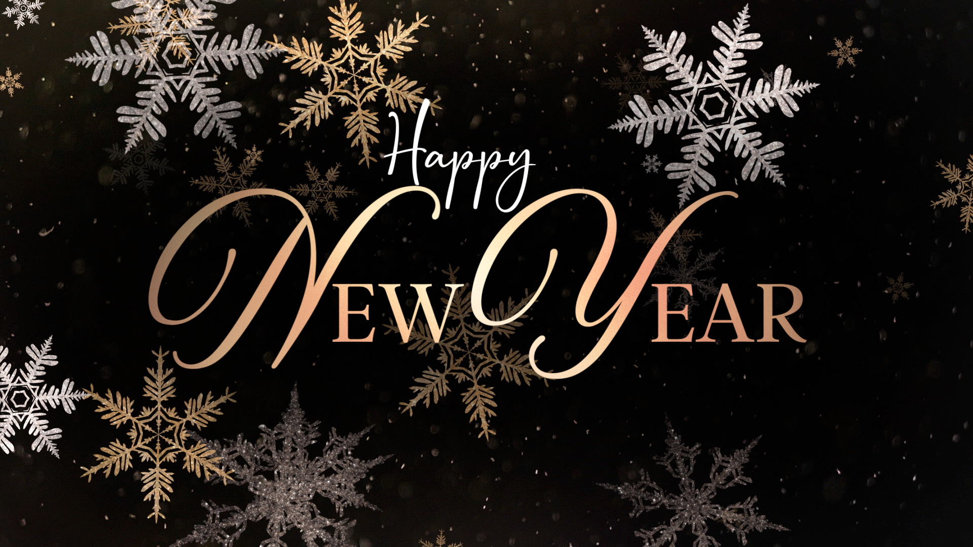 Christmas Snowflakes New Year | Motion Video Background