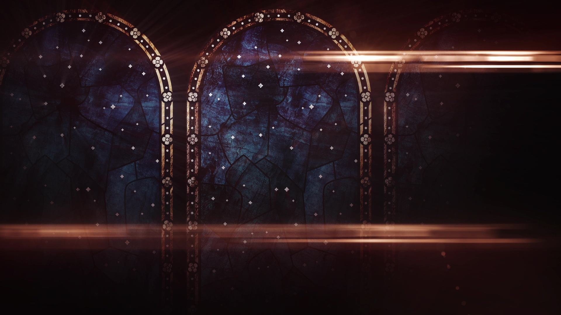 Nativity Glass Panels | Motion Video Background