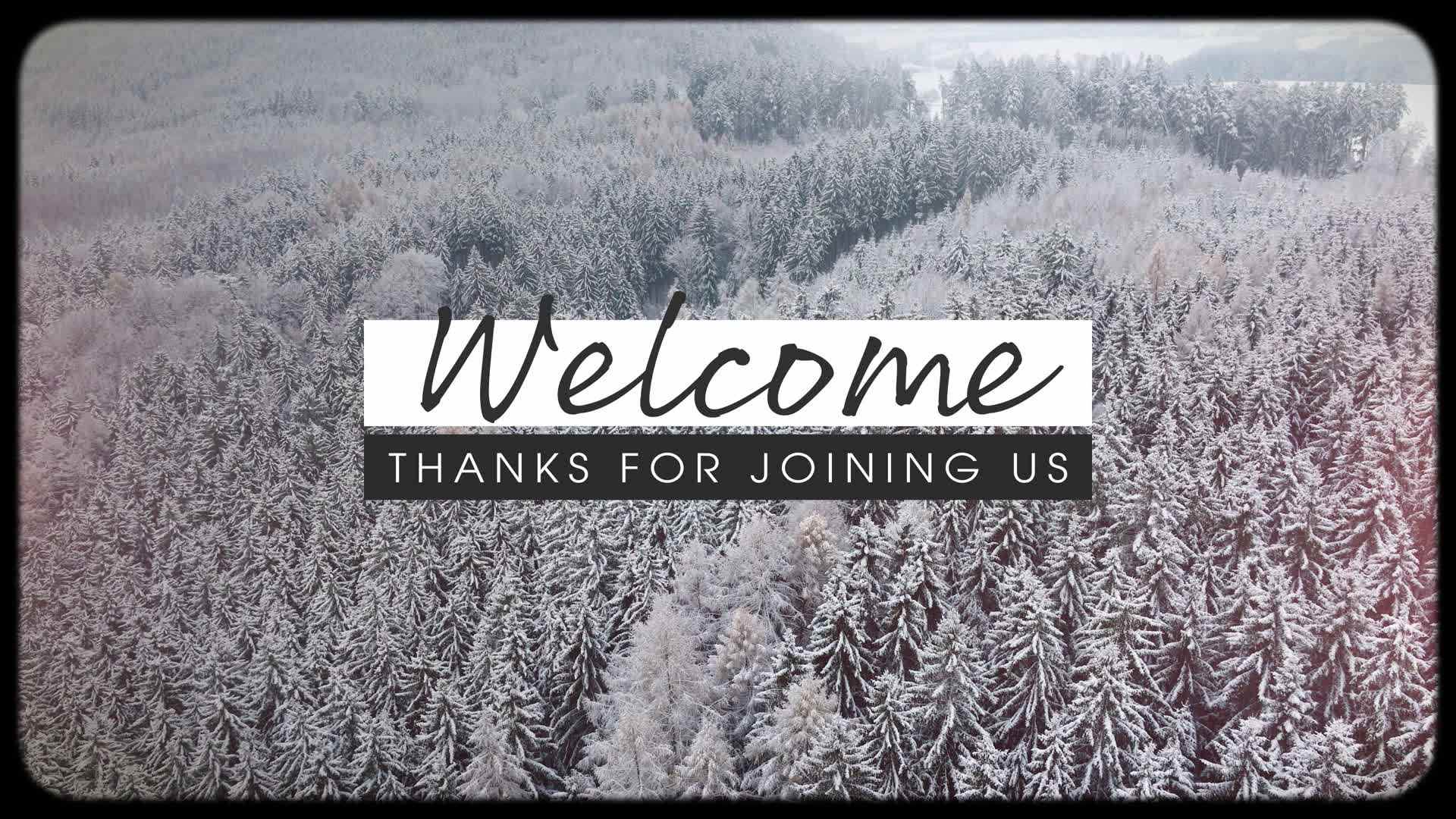Retro Winter Welcome | Motion Video Background