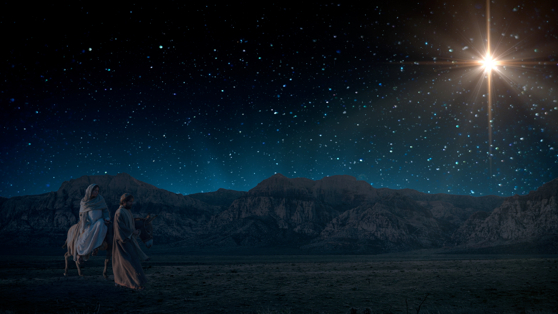 Starry Night Nativity 2 | Motion Video Background