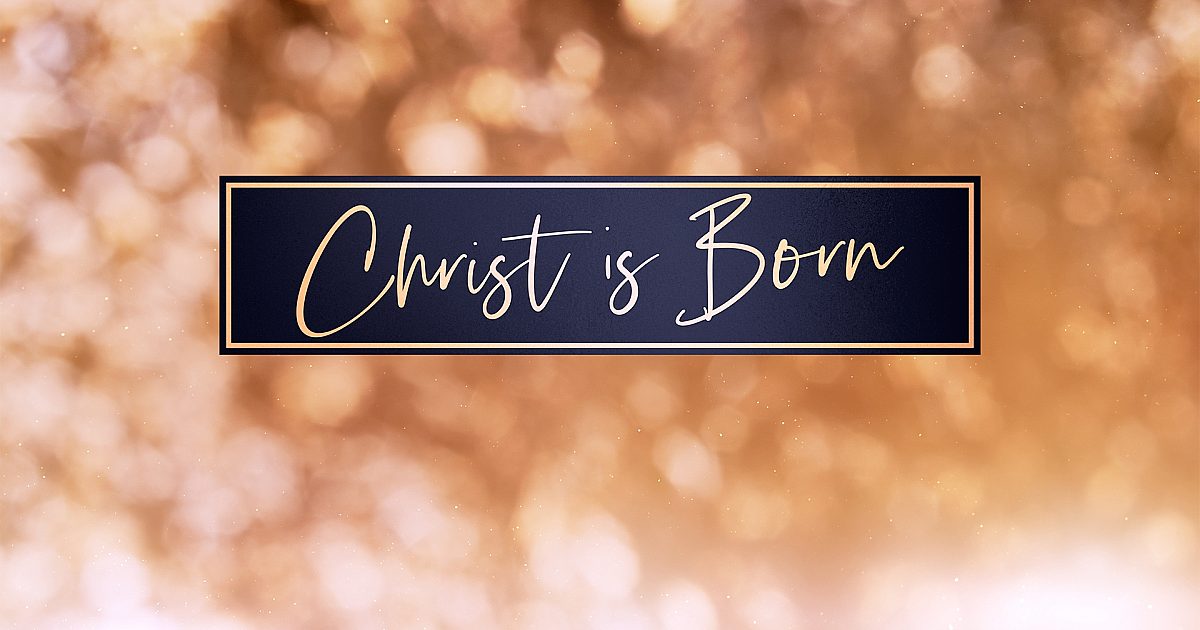 Christmas Light Christ is Born | Motion Video Background