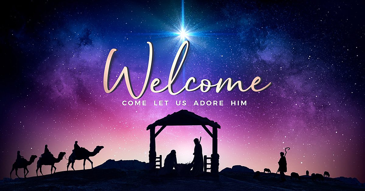 Christmas Night Nativity Welcome | Motion Video Background