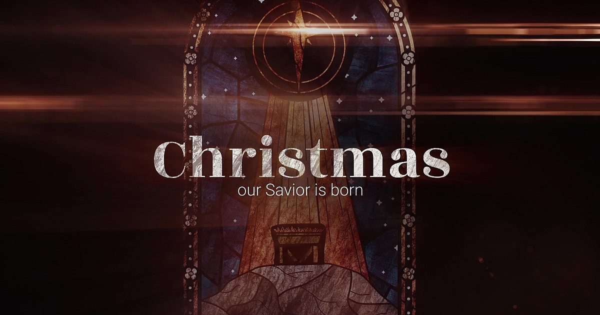 Nativity Glass Christmas | Motion Video Background