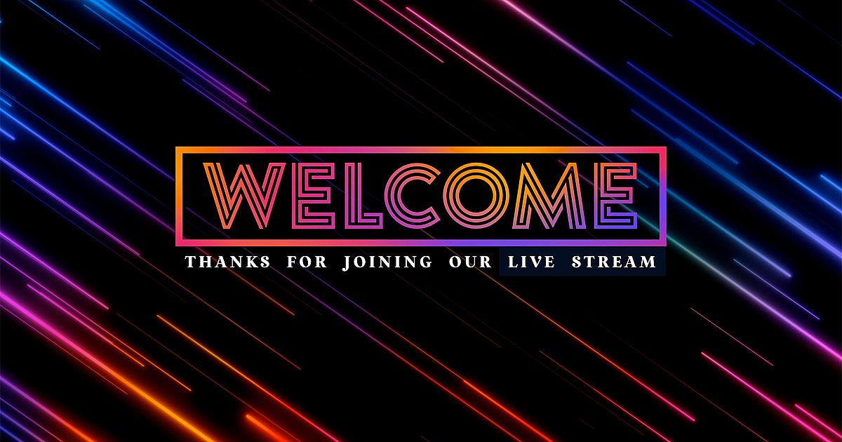 Retrolines Stream Welcome | Motion Video Background
